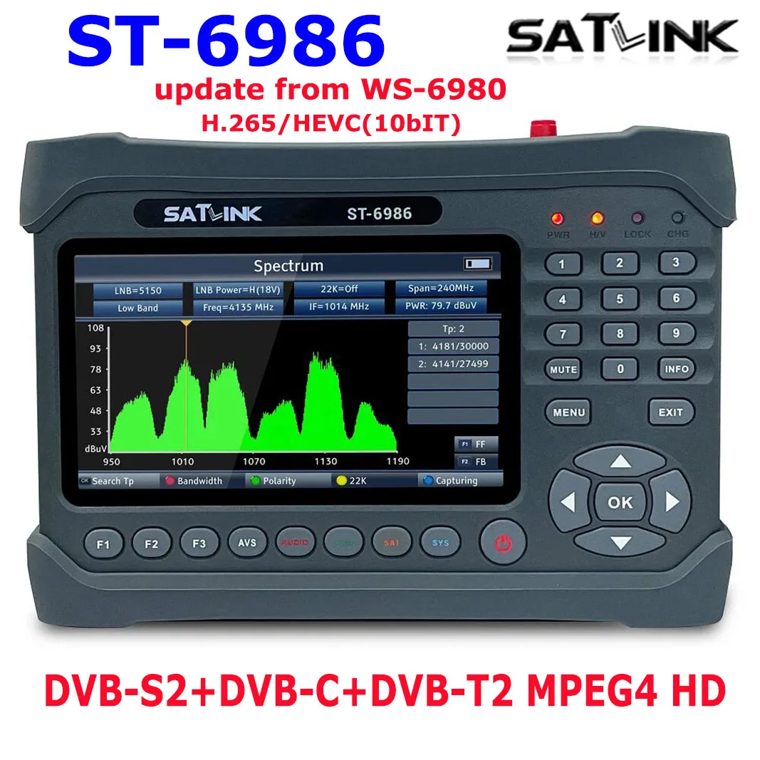SATLINK-Localizador-de-sat-lite-ST-6986-DVB-S2-DVB-C-COMBO-H-265-HEVC ...
