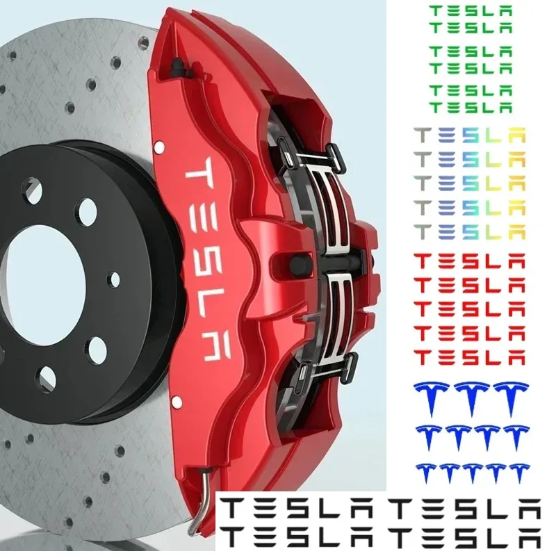 Car Brake Caliper Handle Sticker for Tesla Model X S Y 3 P75D P85D P90D ...