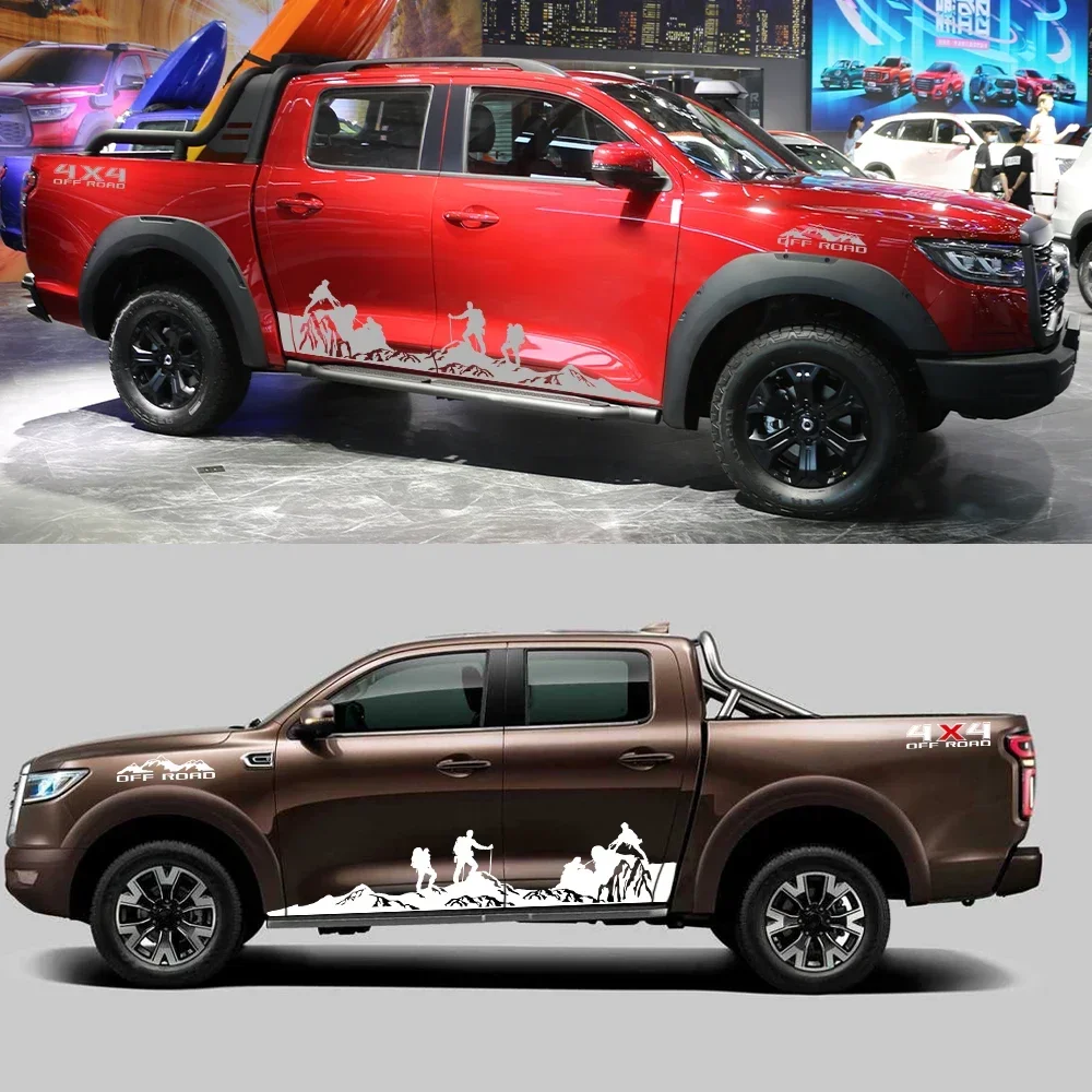 Pickup Door Side Sticker For Great Wall GWM Pao Poer Wingle Truck 4X4 ...