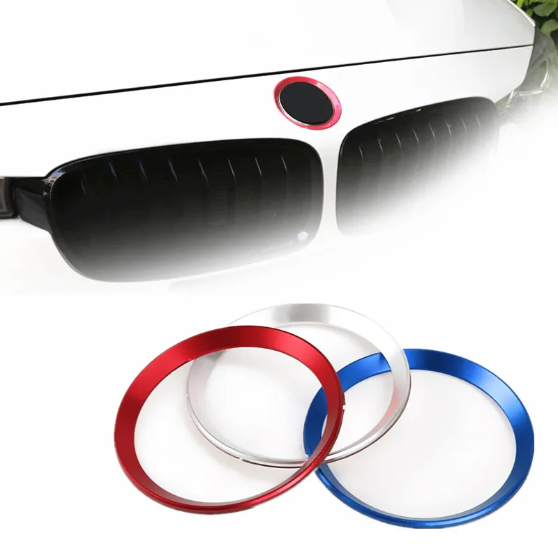 Car-Front-Rear-Emblem-Ring-Trim-Circle-Auto-Hood-Trunk-Logo-Surrounding ...