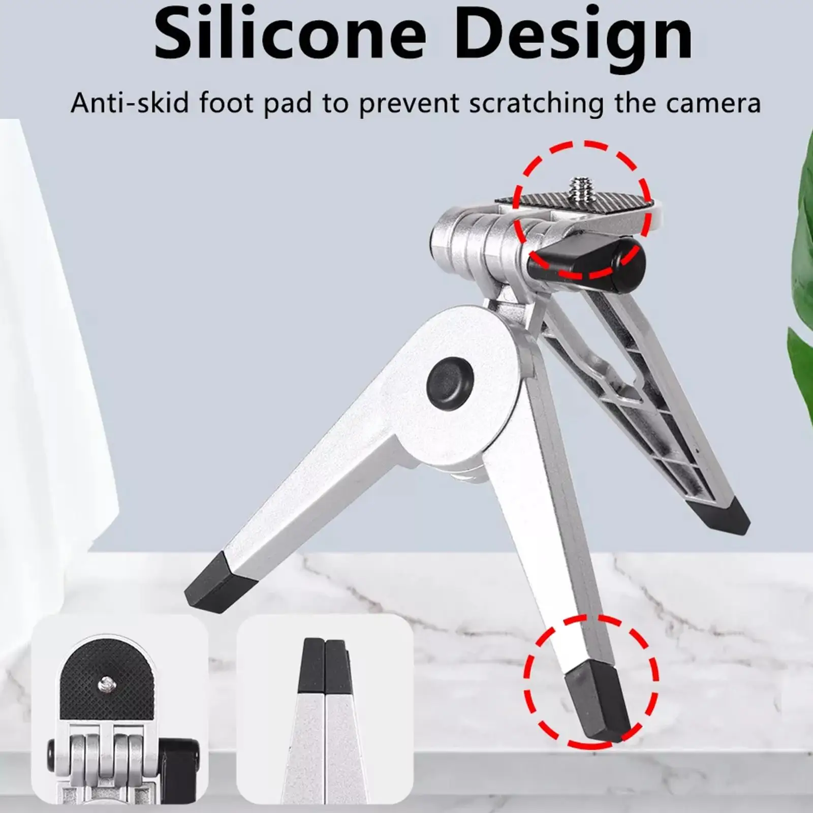 Mini-Tripod-Foldable-Photography-Tripod-Camera-Stand-Desk-Mount-Plastic ...