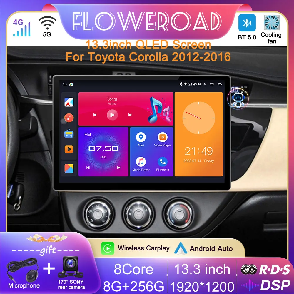 1920-1200-13inch-8G-256G-DSP-Android-13-For-Toyota-Corolla-2012-2014 ...
