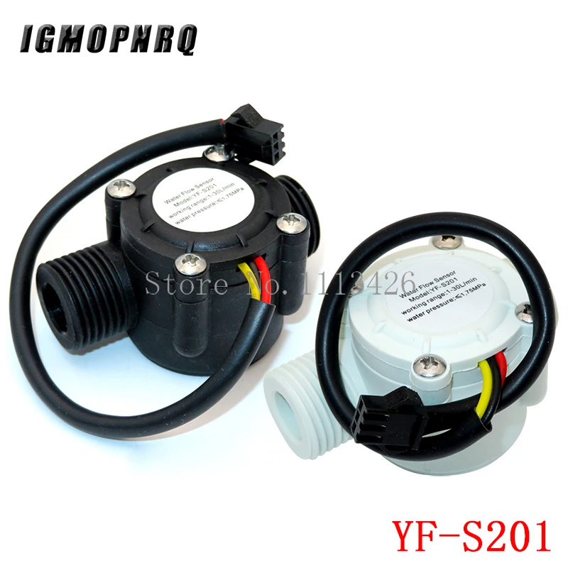 Generic Water Flow Sensor Flowmeter Hall Flow Sensor 4/6 Points G1/2/3 ...