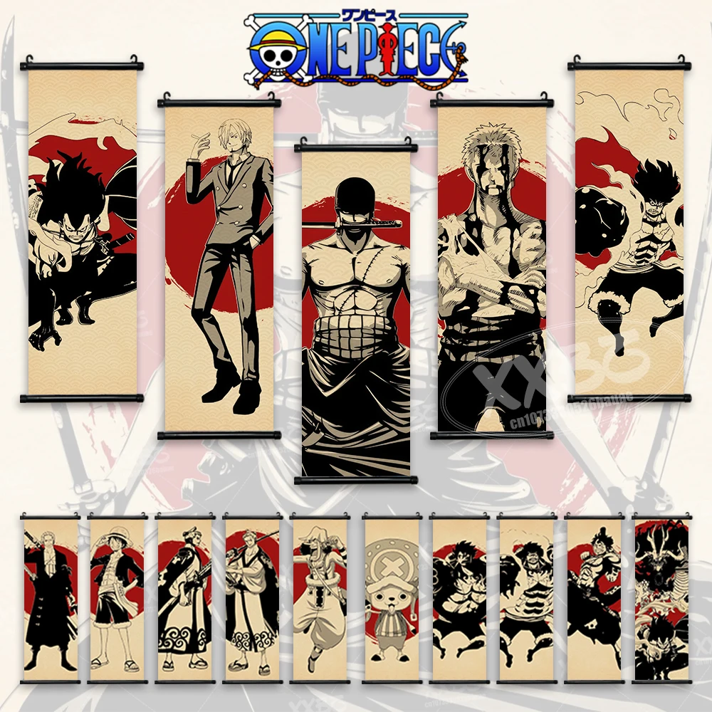 Ein-St-ck-Anime-Poster-Zoro-Wand-kunst-Nami-Leinwand-Wohnkultur-Nico ...