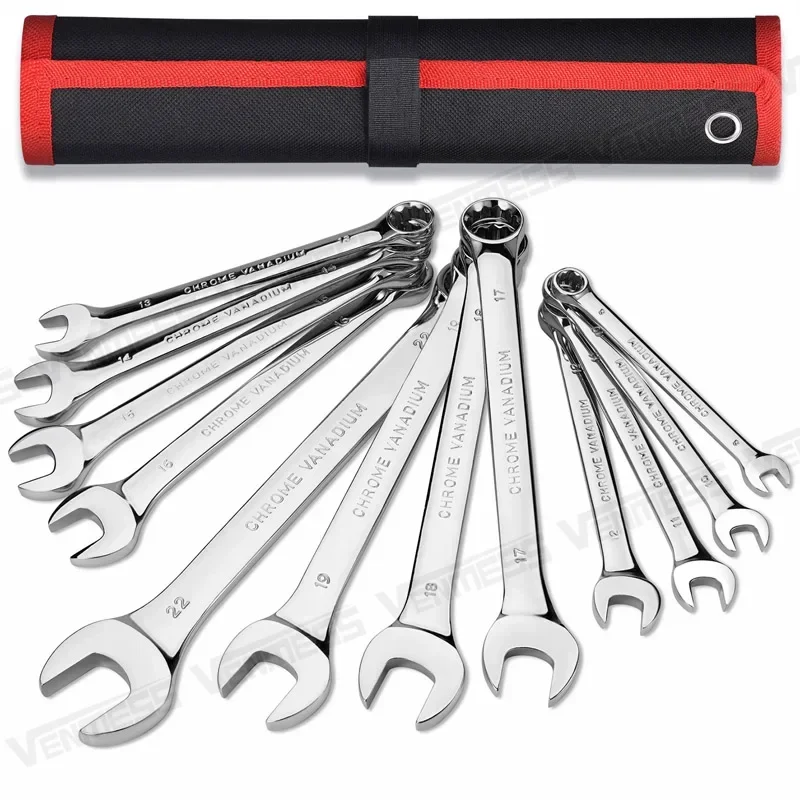 12-Point-Open-and-Box-End-Spanners-Combination-Wrench-Set-For-Garage ...