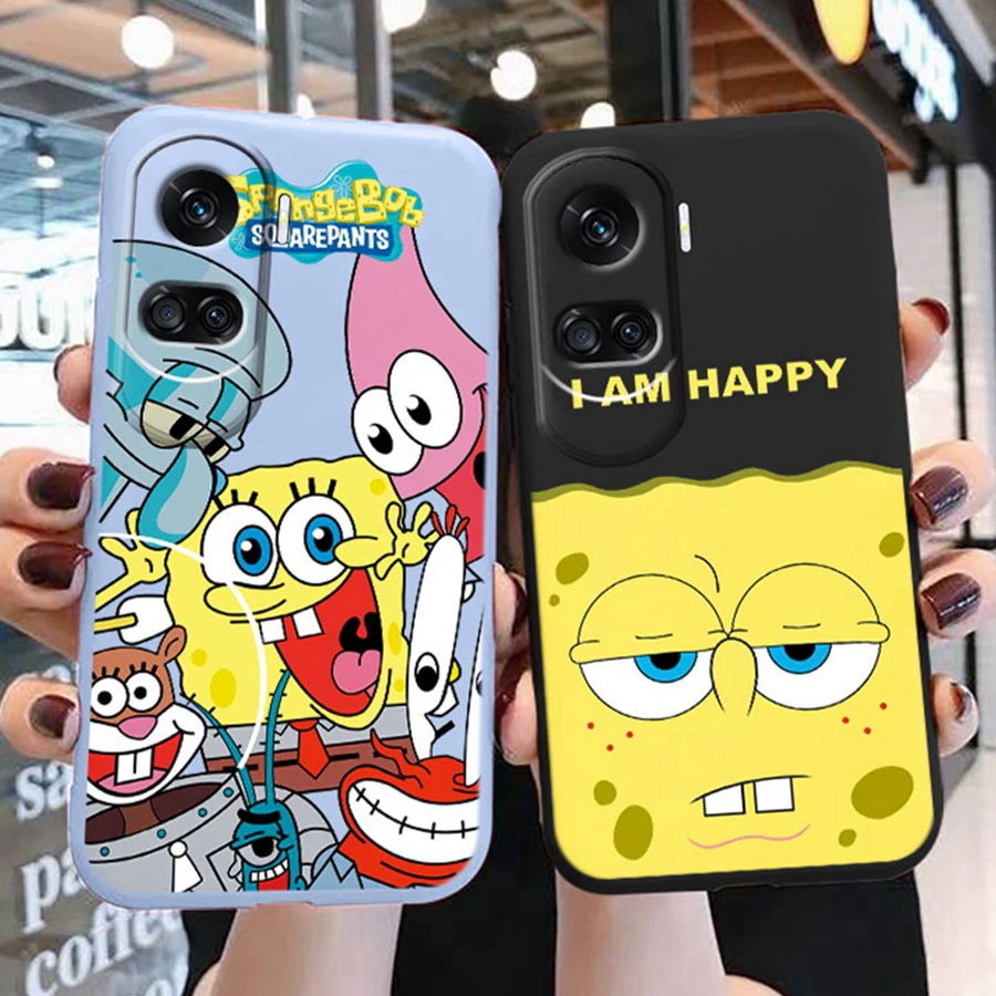 Funny-Cartoon-SpongeBob-SquarePants-Phone-Case-for-Huawei-Honor-90-Lite ...
