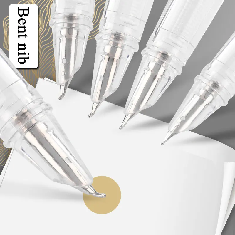 2024-New-Arrival-1-5mm-Curved-Nib-Fountain-Pen-Transparent-Calligraphy ...