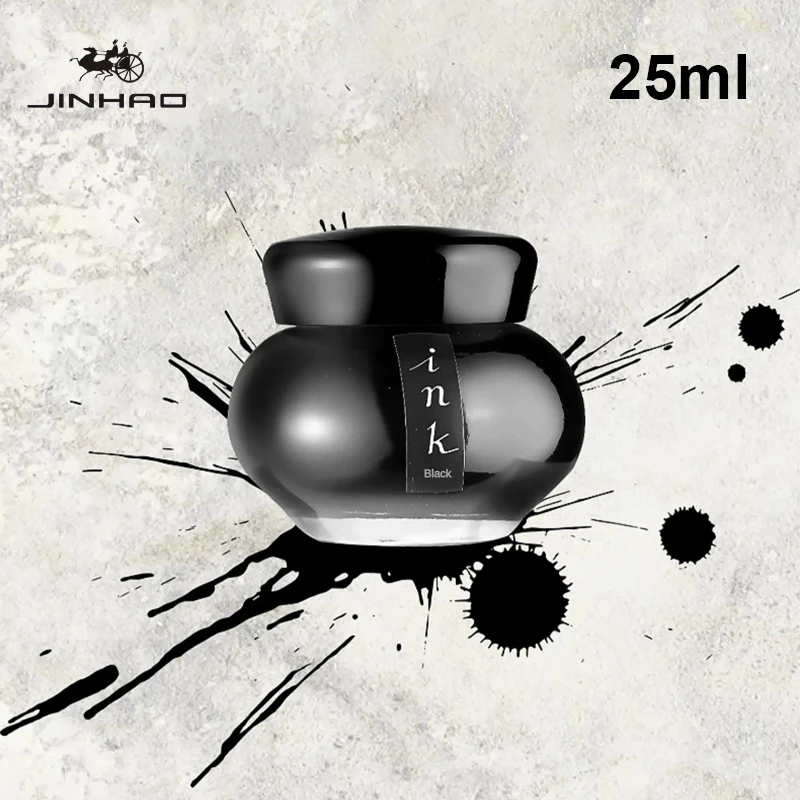 Jinhao-Fountain-Pen-Ink-Chinese-ink-25ml-Non-carbon-Glass-Bottled ...