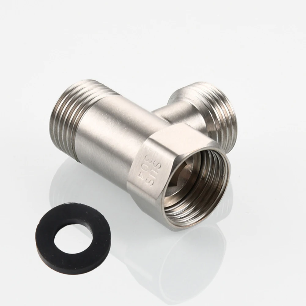 Stainless-Steel-Diverter-Valve-T-shape-3-Fitting-For-Connecting-Angle ...