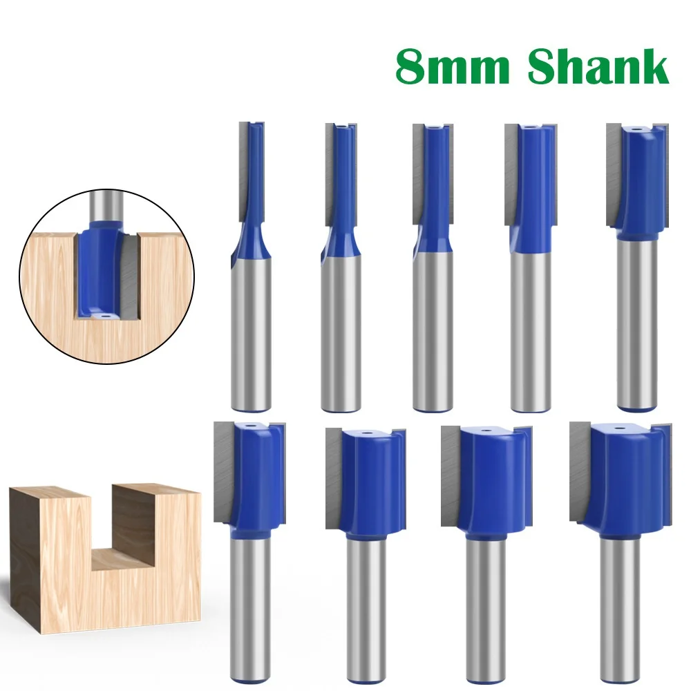 8mm Shank 5/6/8/10/12/14/16/18/20mm Cutting Diameter Carpenter Milling ...