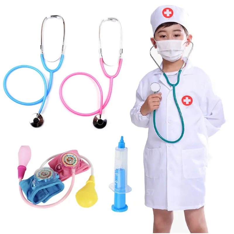 Simulation-Doctor-Nurse-Cloth-Children-Uniform-Cross-Coat-Halloween ...