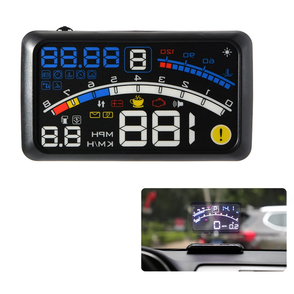 Hud-5-5inch-Gps-Speedometer-Odometer-Car-Alarm-Diagnostic-Tools-obd-Hud ...