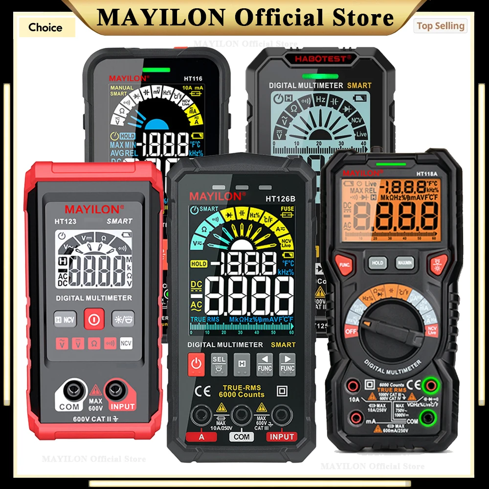 MAYILON-Professional-Multimeter-Digital-AC-DC-Current-Voltage-Multi ...