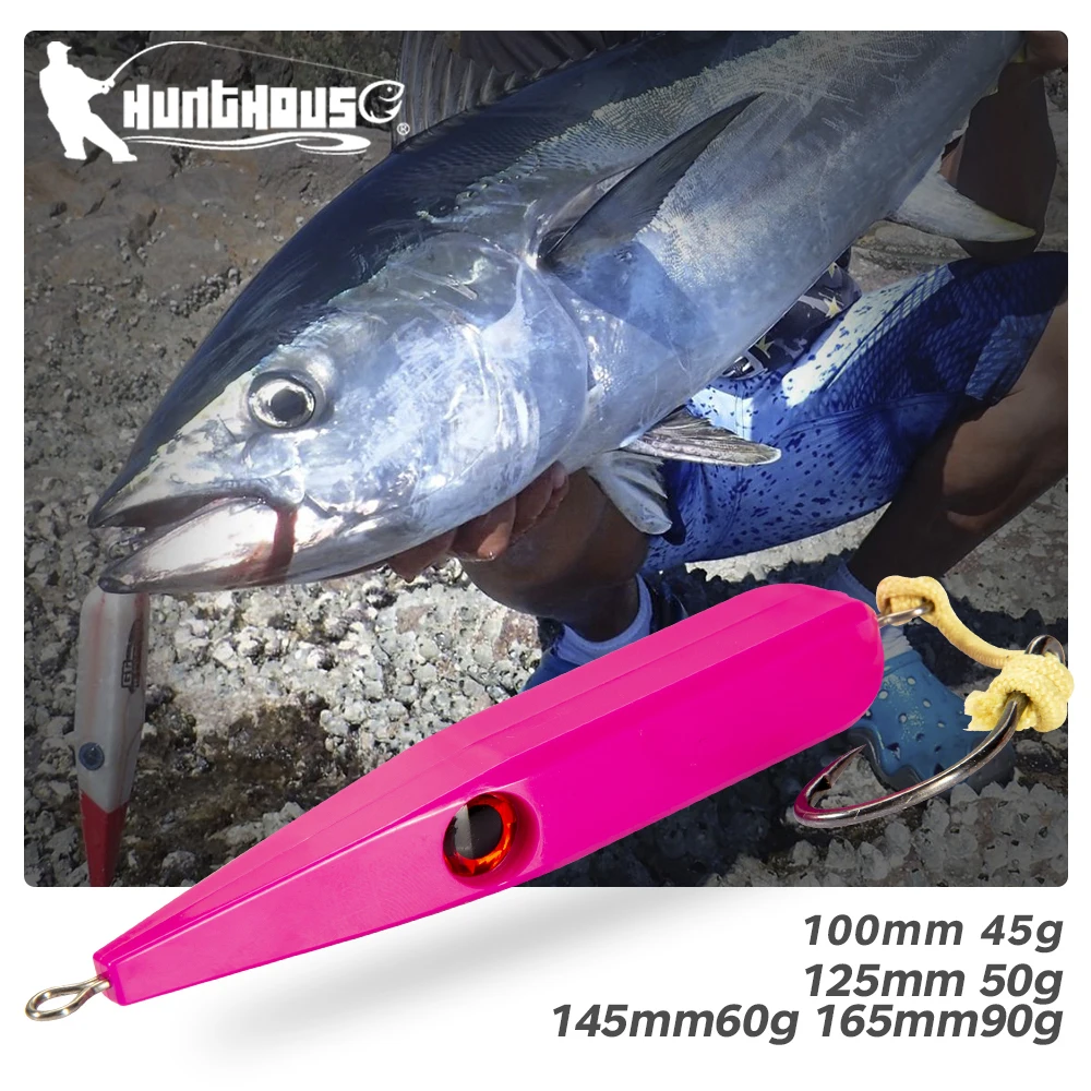 Hunthouse-Trolling-Pencil-Fishing-Lure-100mm-45g-Sinking-GT-Lures ...