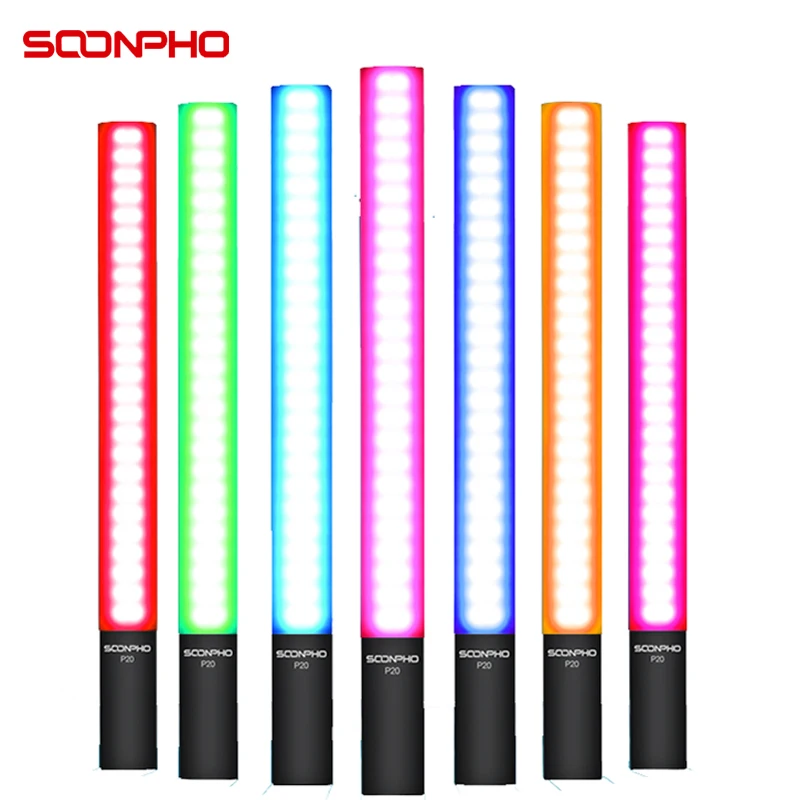 SOONPHO P20 58 CM Led Stick RGB Lights With NPF 750 Battery 4400 mAh ...