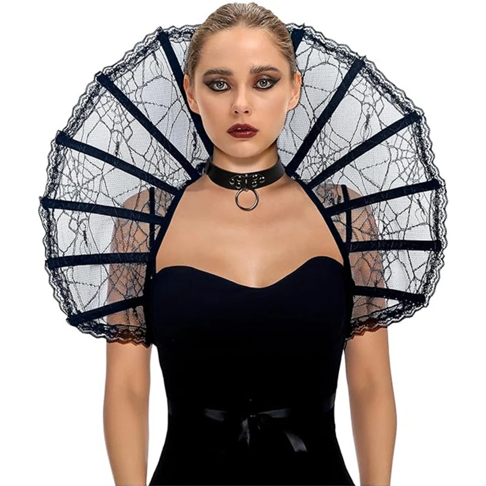 Gothic-Boned-Stand-Collar-for-Women-Halloween-Witch-Party-Cosplay ...