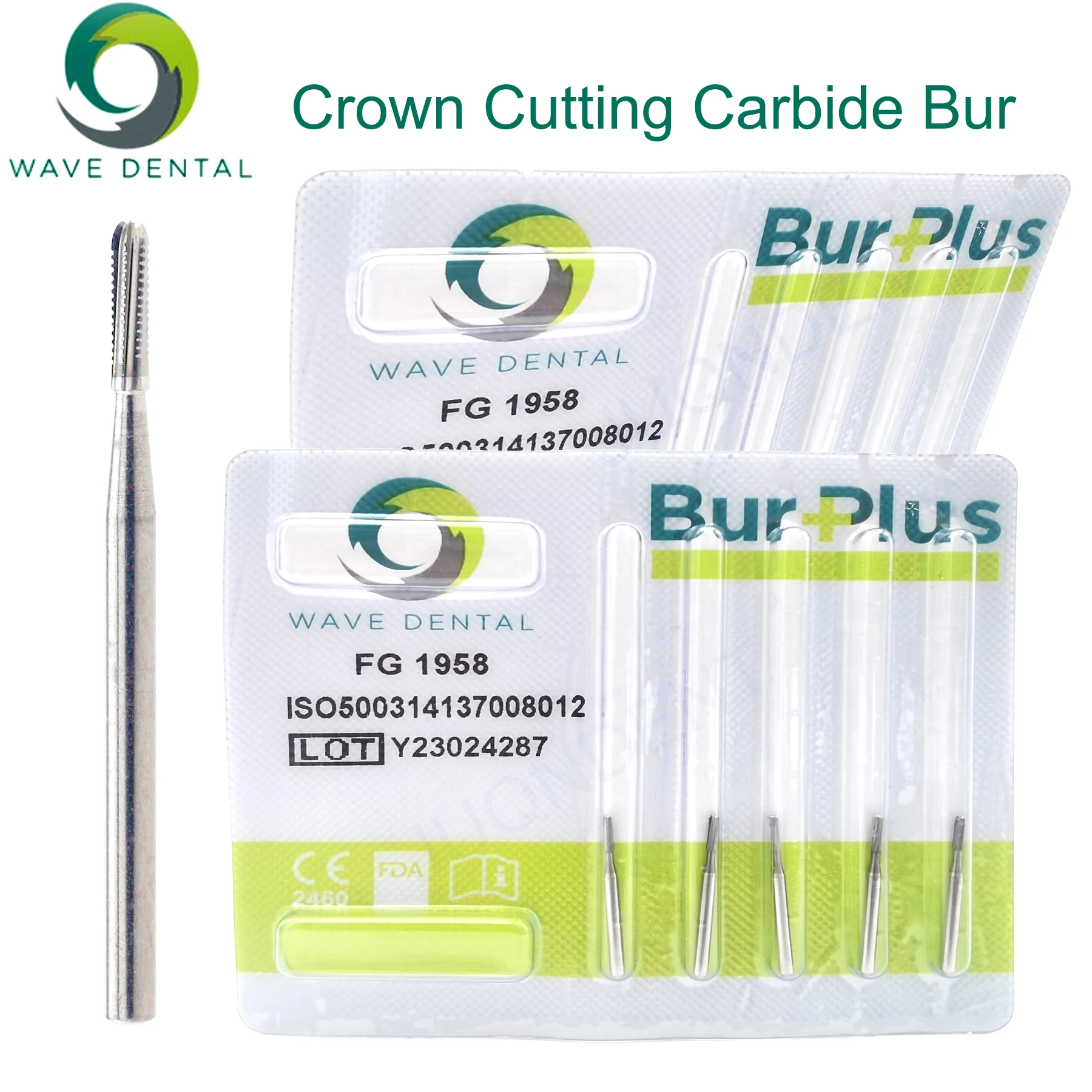 Dental Carbide Burs Tungsten Steel Dentistry Drills High Speed Crown ...