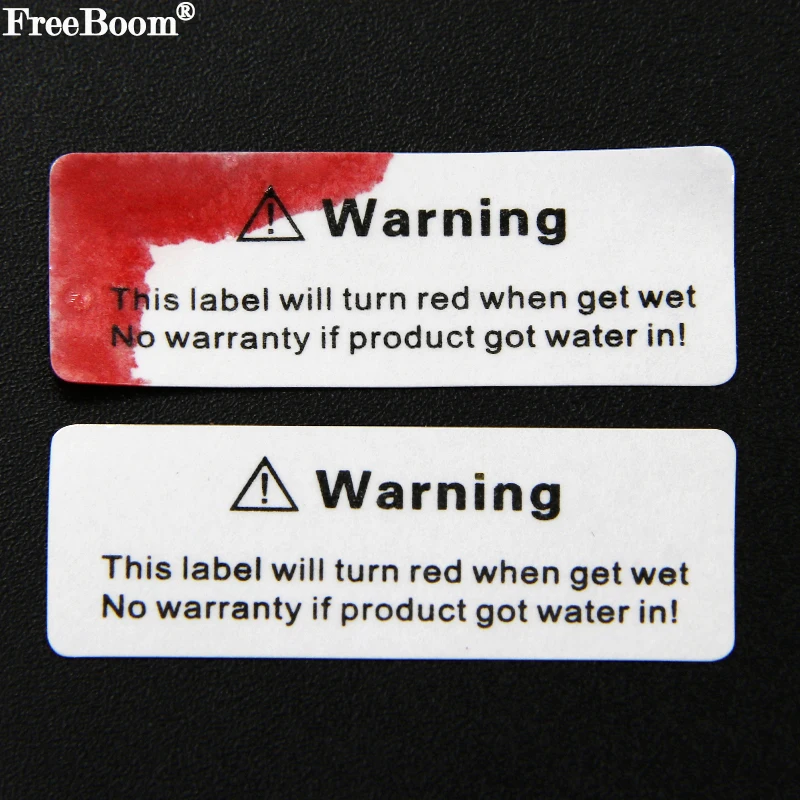 100-300-600pcs-Water-Sensitive-Sticker-Turn-Red-When-Got-Wet-Warranty ...