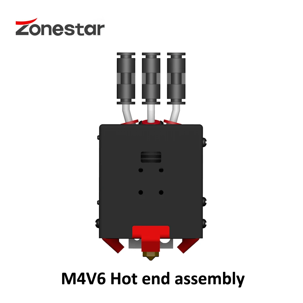ZONESTAR M4V6 the 6th Version 4-IN-1-OUT Mix Color Hotend Assembly Four ...