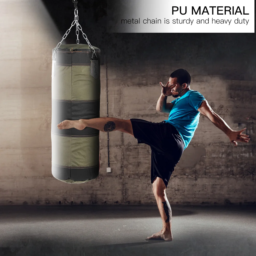 60cm-80cm-100cm-120cm-Hanging-Boxing-Sandbag-Punching-Empty-Sand-Bag ...