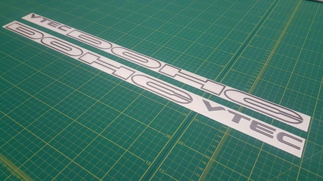 VTEC TURBO Rear Decal Vinyl Sticker Honda Civic Type R FK8, 44% OFF