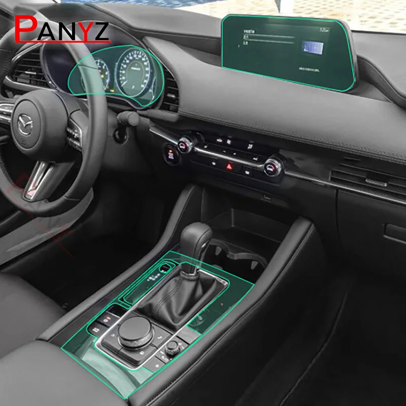 For-Mazda-3-Axela-2018-2022Car-Interior-Center-console-Transparent-TPU ...