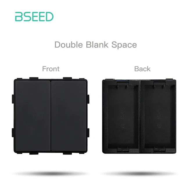 BSEED EU Standard Matte Plastic Socket Frame PC RJ45 TV ST CAT5 Double ...