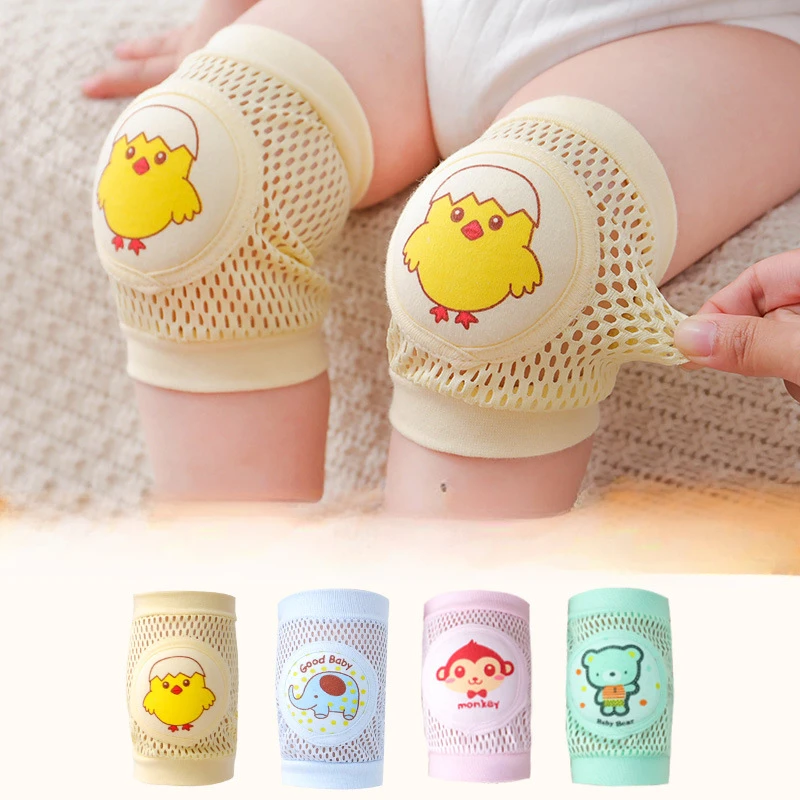 2 Pack Baby Knee Pads Toddler Anti Fall Crawling Protective Gear Summer ...