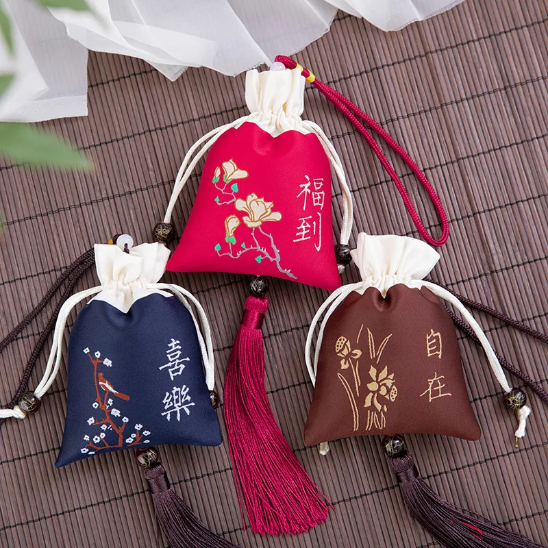 Hanging Gift Bags for New Year Party Birthday Fabric Wedding Candy ...