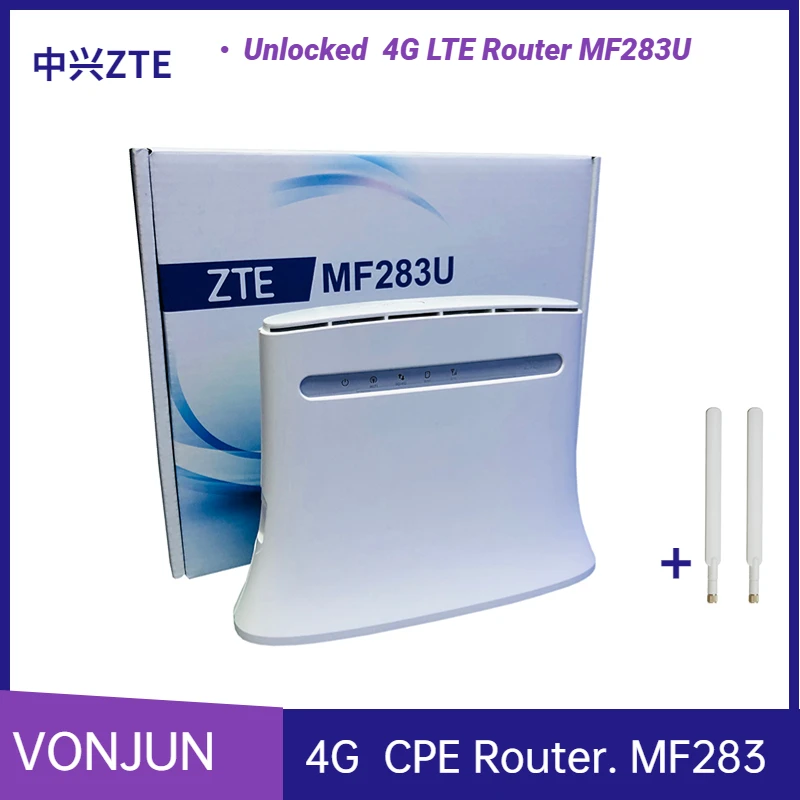ZTE MF283 4G Wireless CPE Unlocked MF283U Lte Sim Card Router WIFI ...