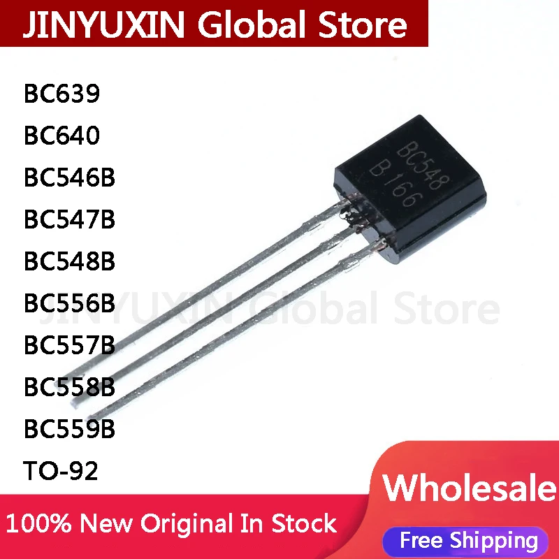 100Pcs-New-Transistor-BC639-BC640-BC546B-546B-BC547B-BC548B-BC556B-556B-BC557B-BC558B-BC559B-TO ...