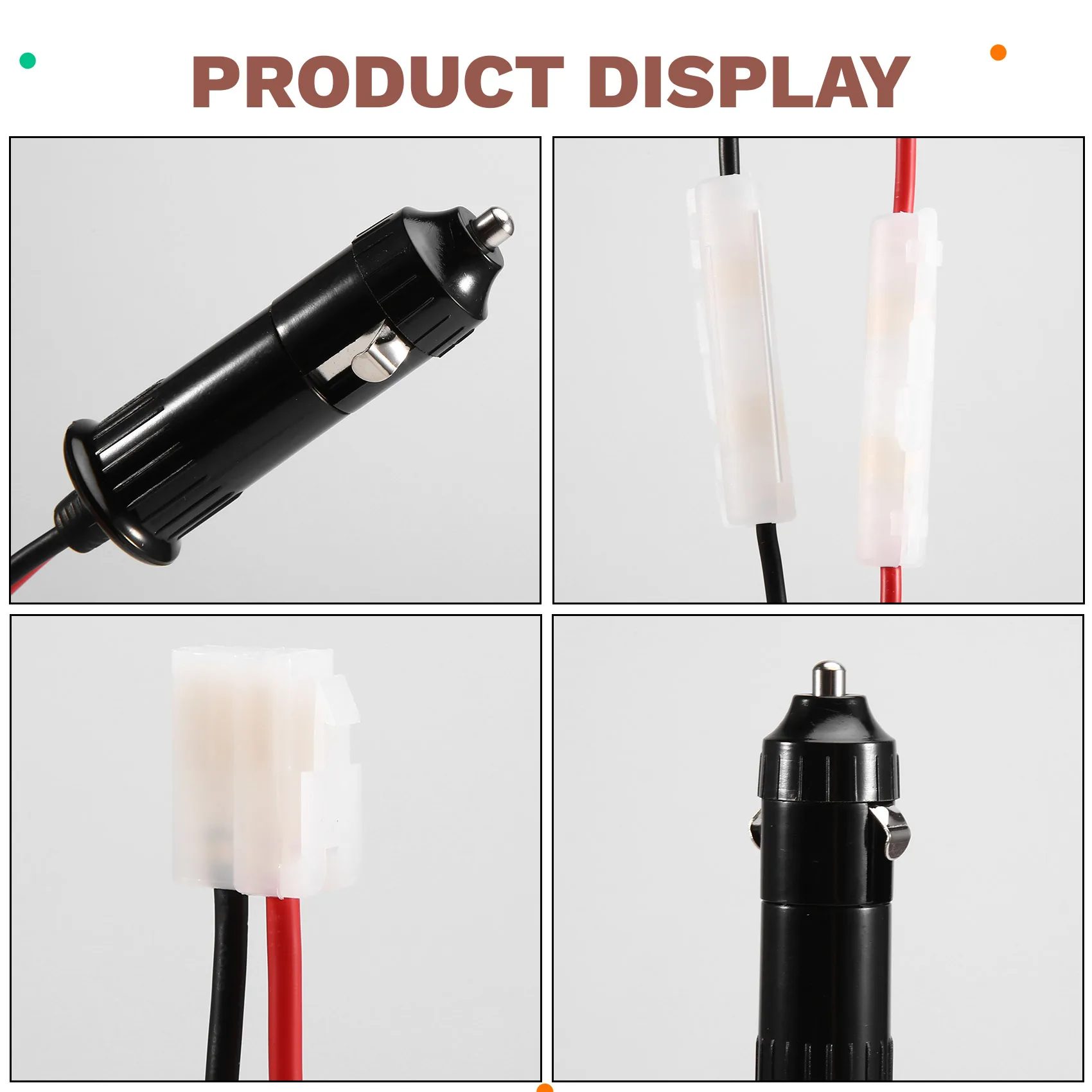 ABSY For Cigarette Lighter T Shape Power Cable Cord For Mobile Radio ...