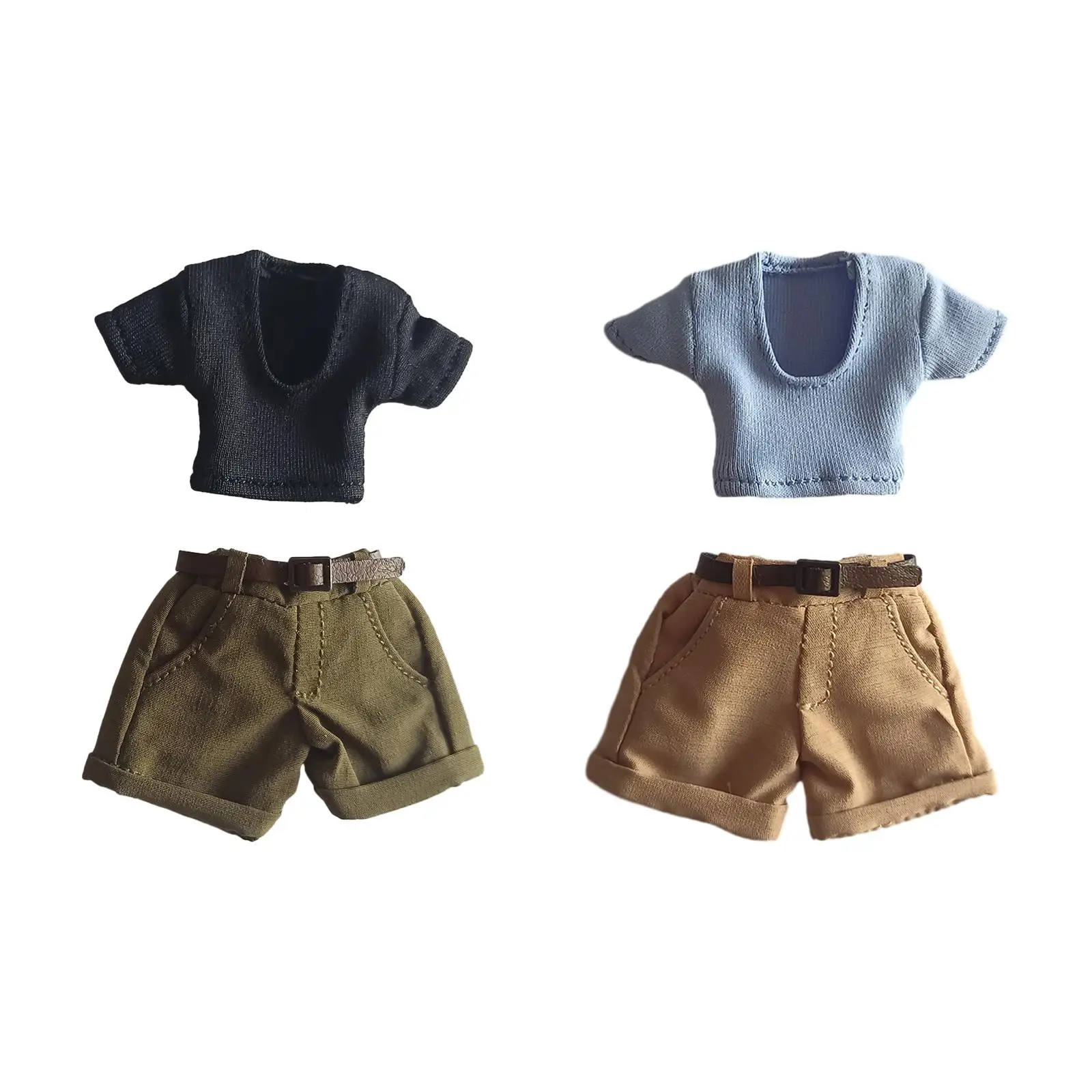 1-12-Action-Figures-Clothing-Soft-T-Shirt-Shorts-Set-for-6-Action ...