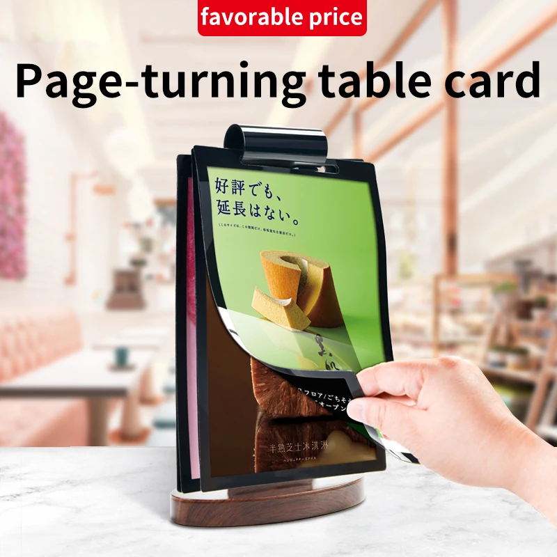 Soporte-de-papel-para-men-giratorio-de-p-gina-A4-A5-marco-de-exhibici-n ...