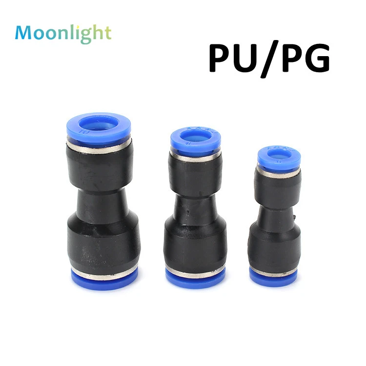 1PCS PU PG Blue Pneumatic Fitting Pipe Connector Tube Air Quick Fittings Water Push In Hose ...