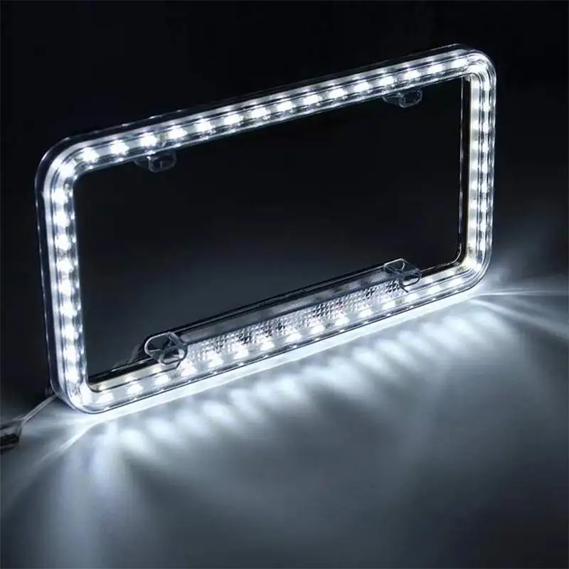 LED License Plate Light Dustproof Light License Plate Frame Motorcycle ...