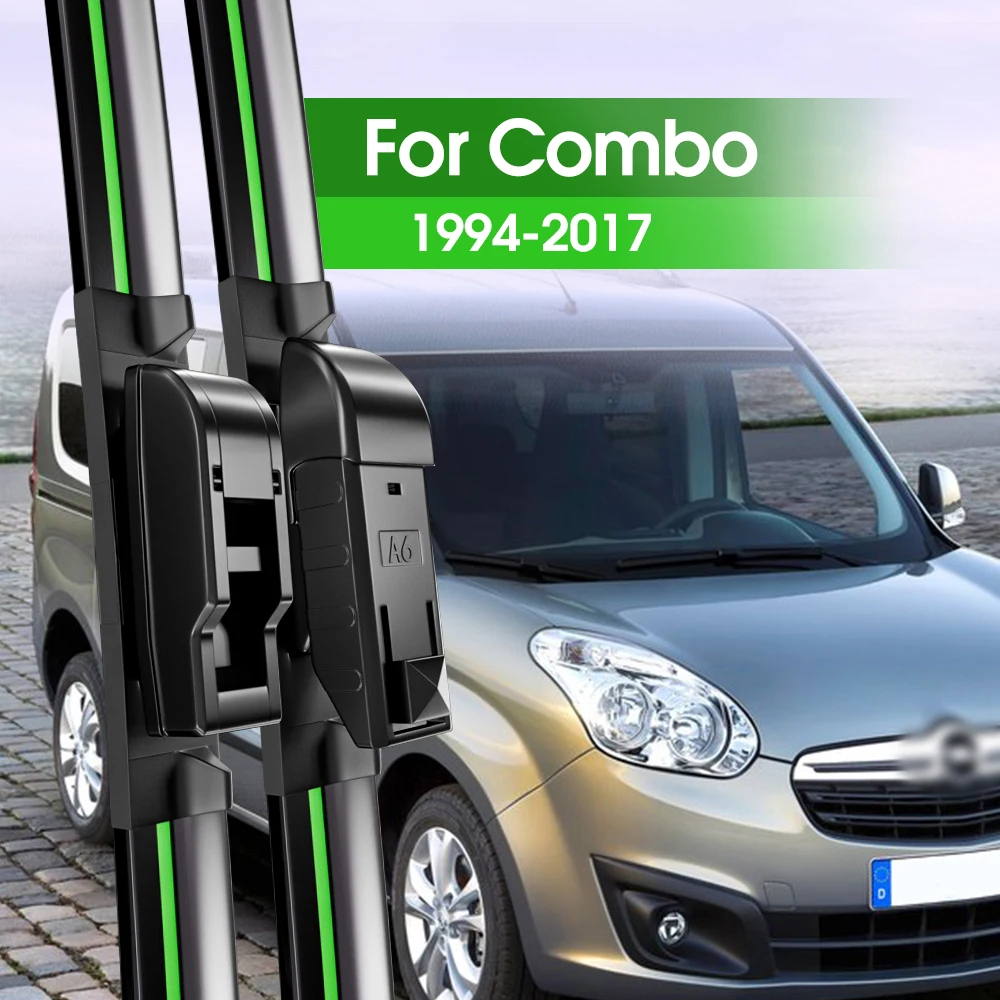2x-Front-Windshield-Wiper-Blades-For-Opel-Combo-B-C-D-1994-2017-1998 ...