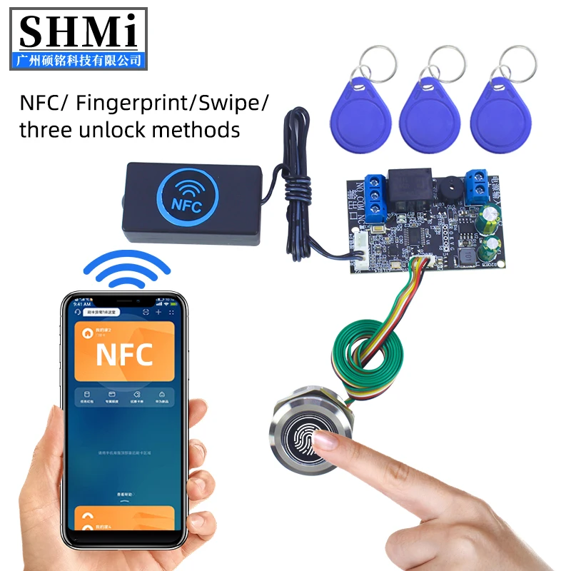 Support-mobile-NFC-IC-card-fingerprint-recognition-button-switch-a-variety-of-identification ...