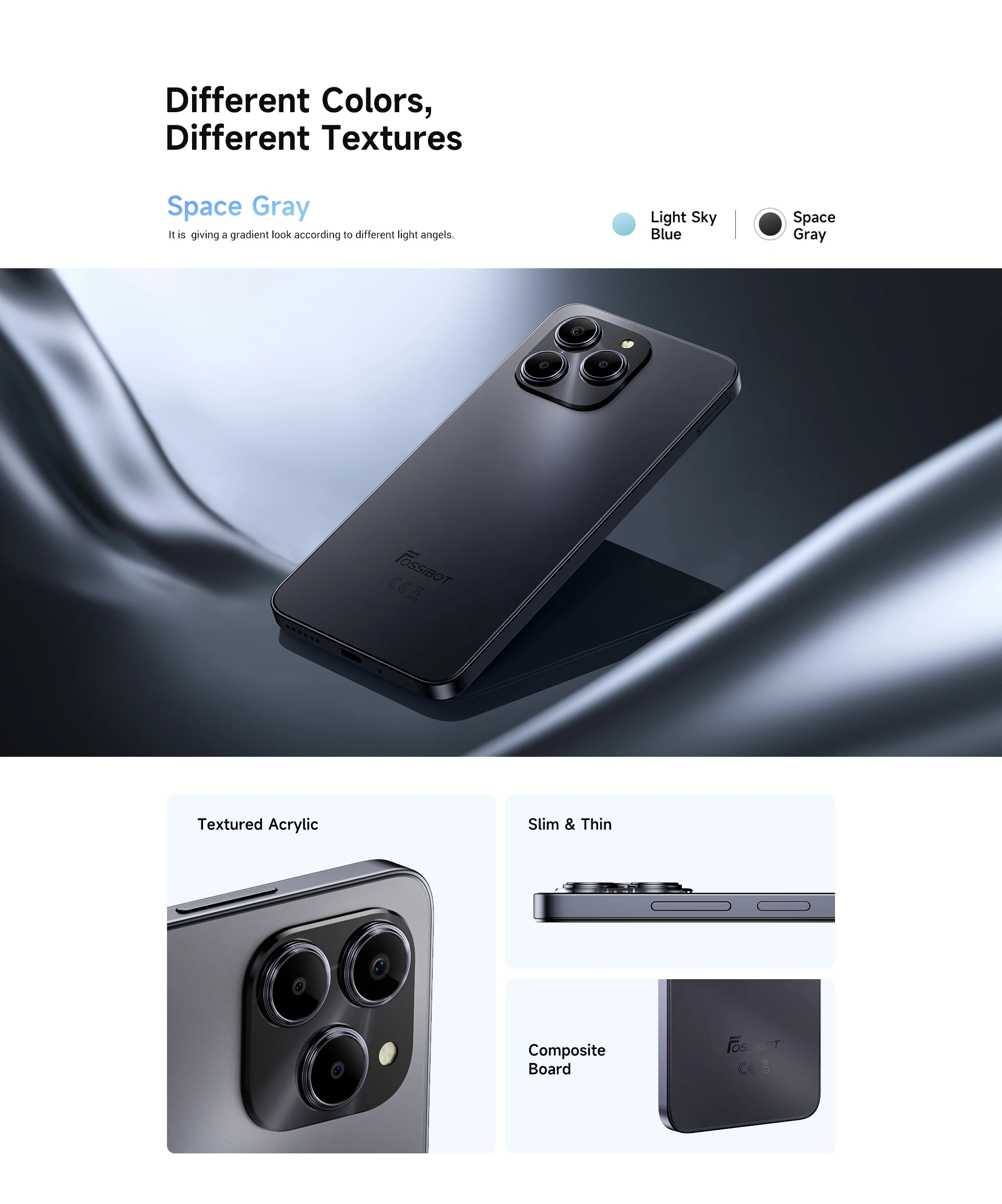 Fossibot S2 Smartphone 5000mAh Battery 50MP Main Camera UP to 20GB ...