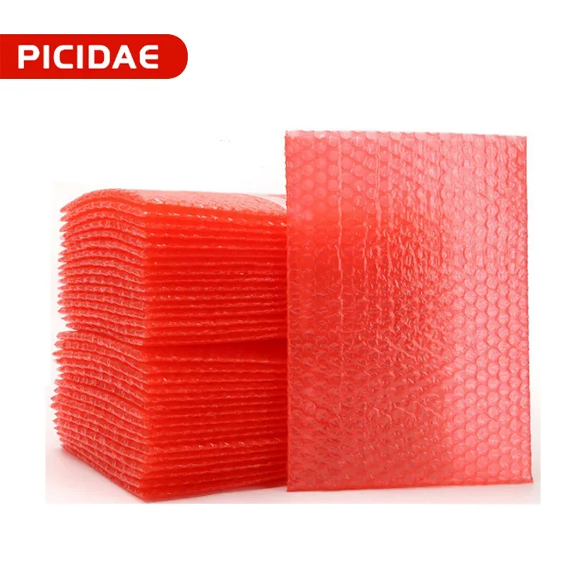 Red-Color-Double-Film-Bubble-Bags-Plastic-PE-two-2-layer-Packing ...
