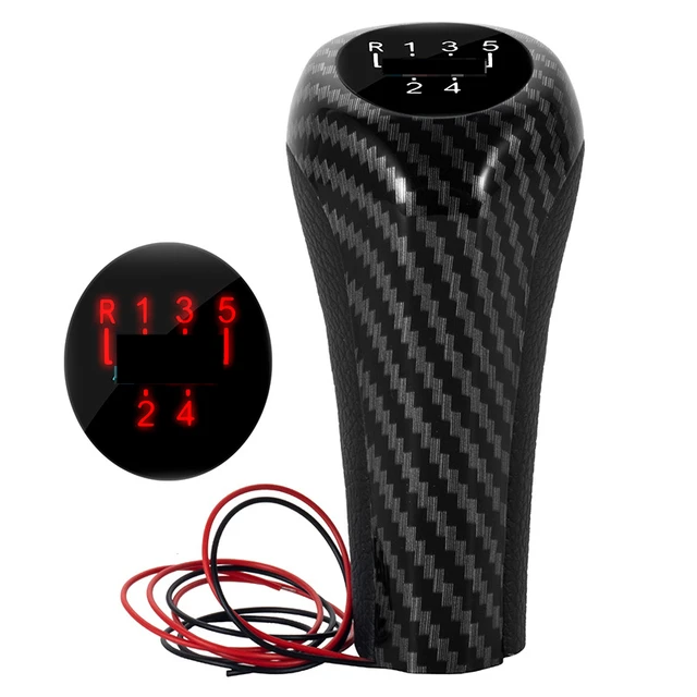 5 6 Speed Gear Shift Knob LED Light Shifter Lever Handball for BMW M ...
