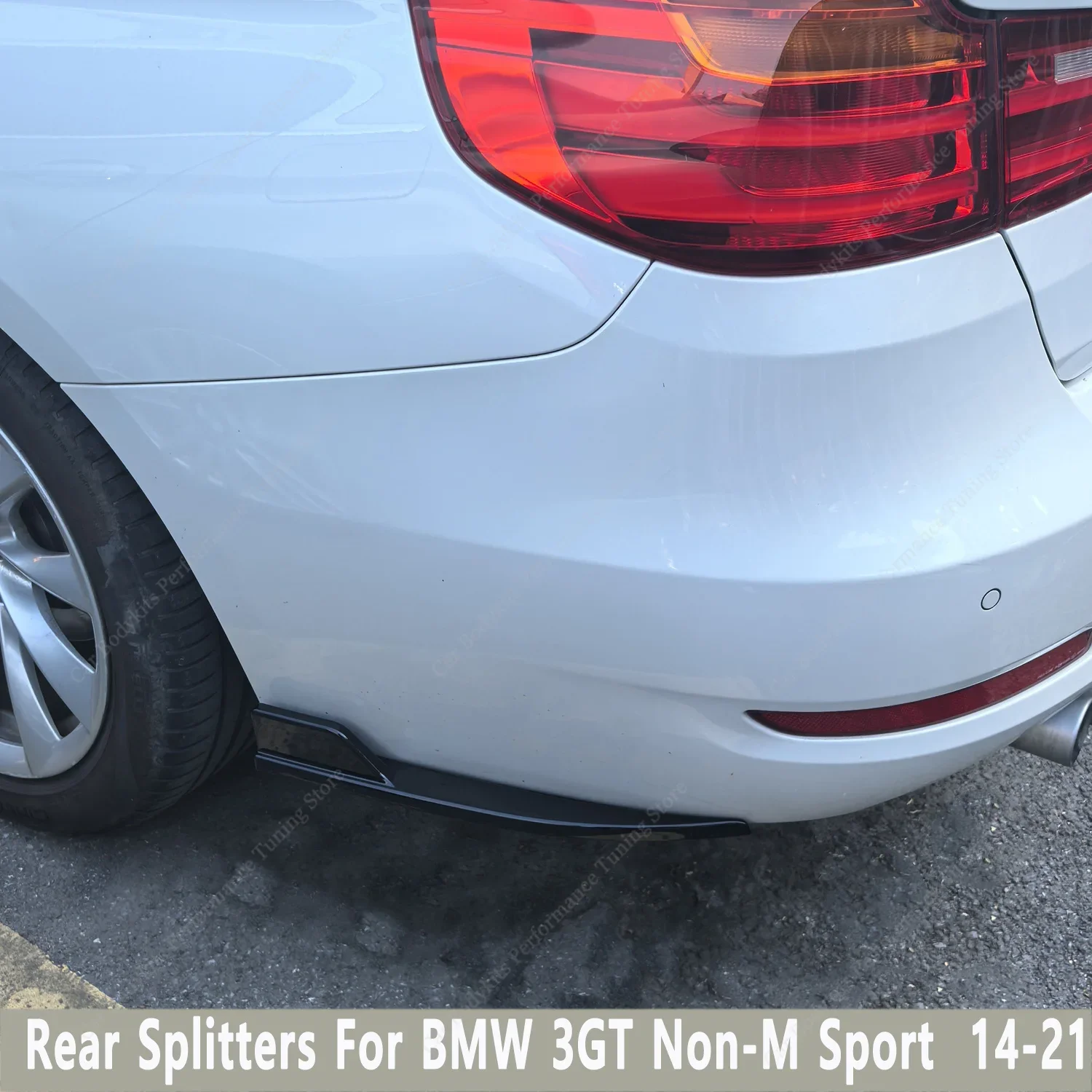 Gloss Black Rear Splitters For BMW F34 320i 325i 320d 335i 340i GT Non ...