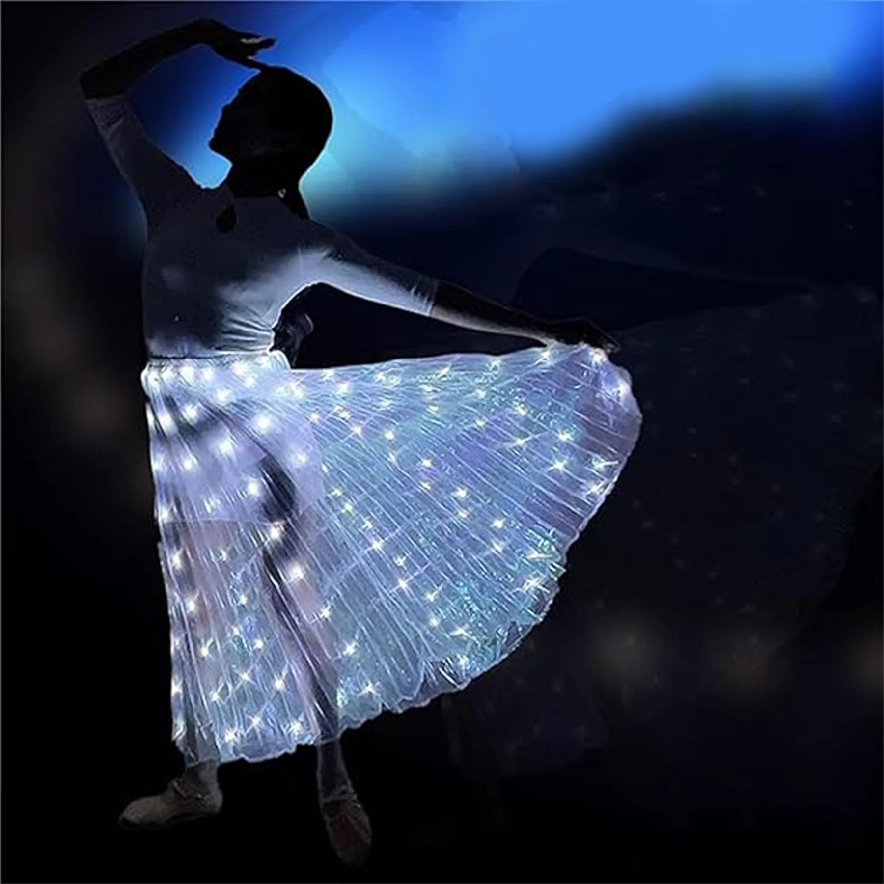 1-luminous-dress-white-dance-props-belly-dance-performance-costumes ...