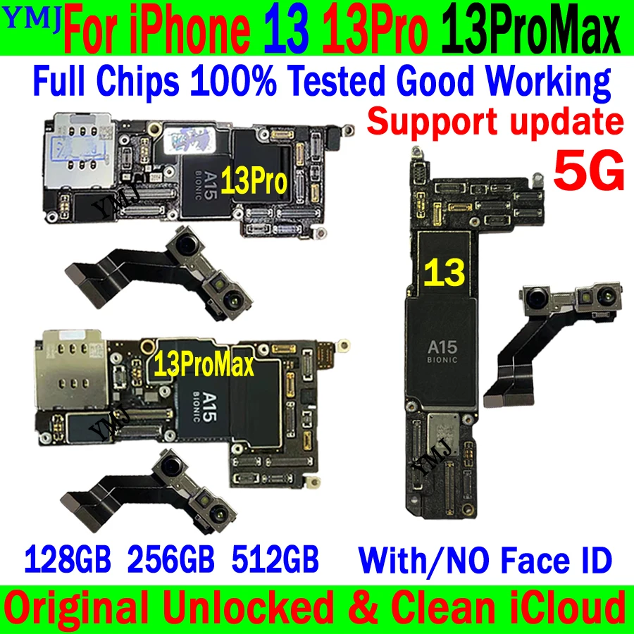 Placa-m-e-para-iPhone-13-Pro-Max-13-Mini-Mainboard-100-testado ...