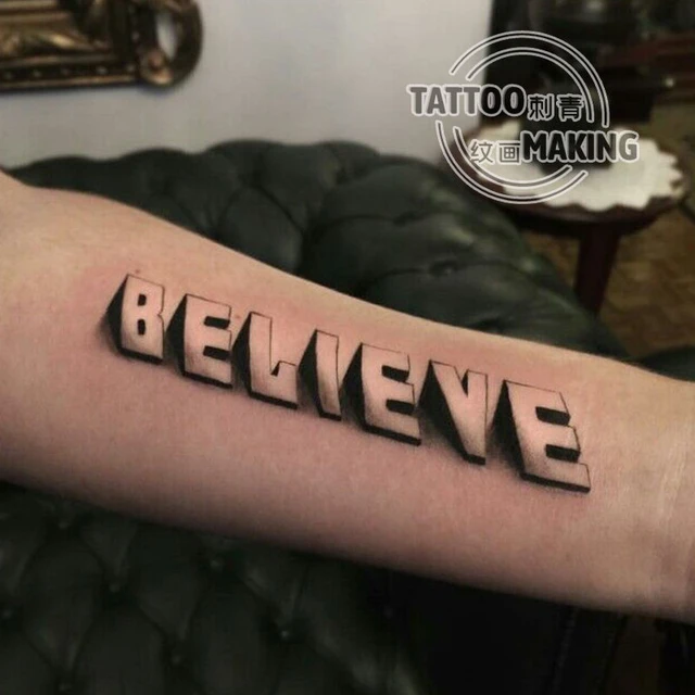 Believe Tattoos On Arm
