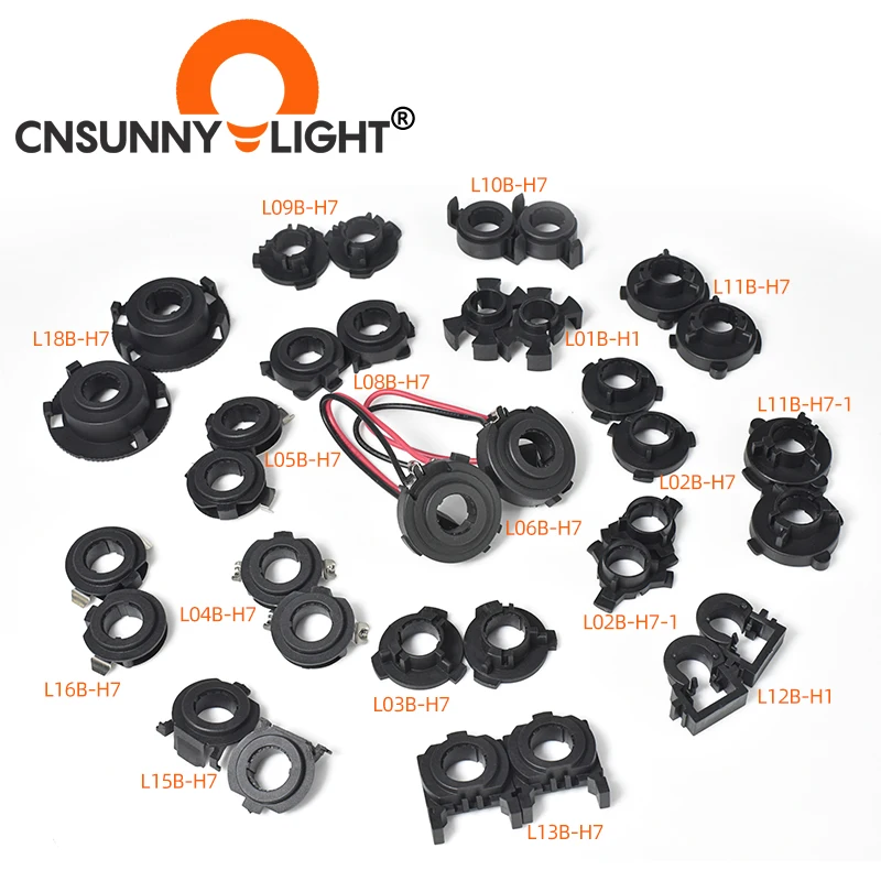 H7 H1 LED Headlight Bulb Adapter Base Retainer Holder Socket Lamp Mount ...