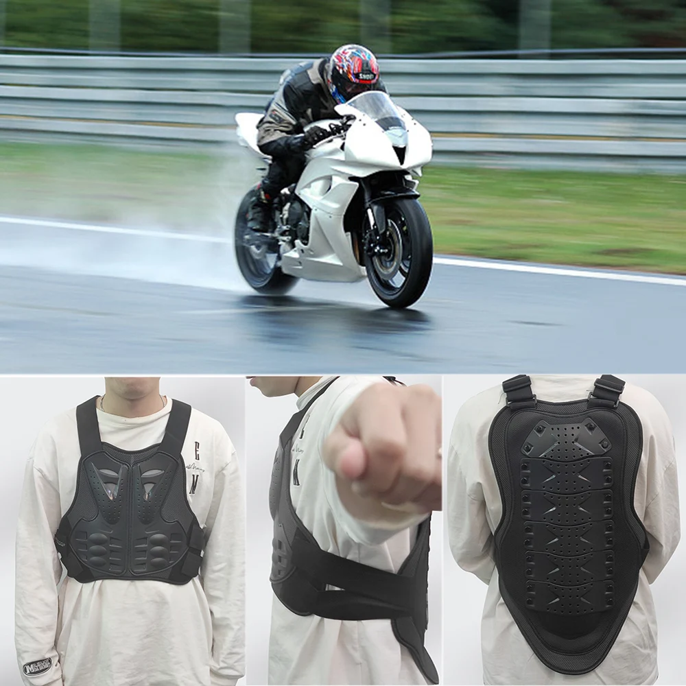 Motorcycle-Armor-Reflective-Protection-Chest-Vest-Covers-Outdoor-Racing ...