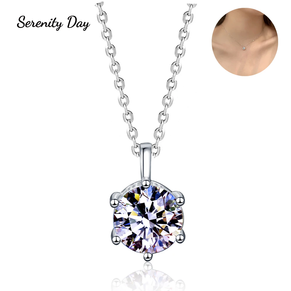 S925 Sterling Silver Diamond Pendant | S925 Sterling Silver Necklace ...