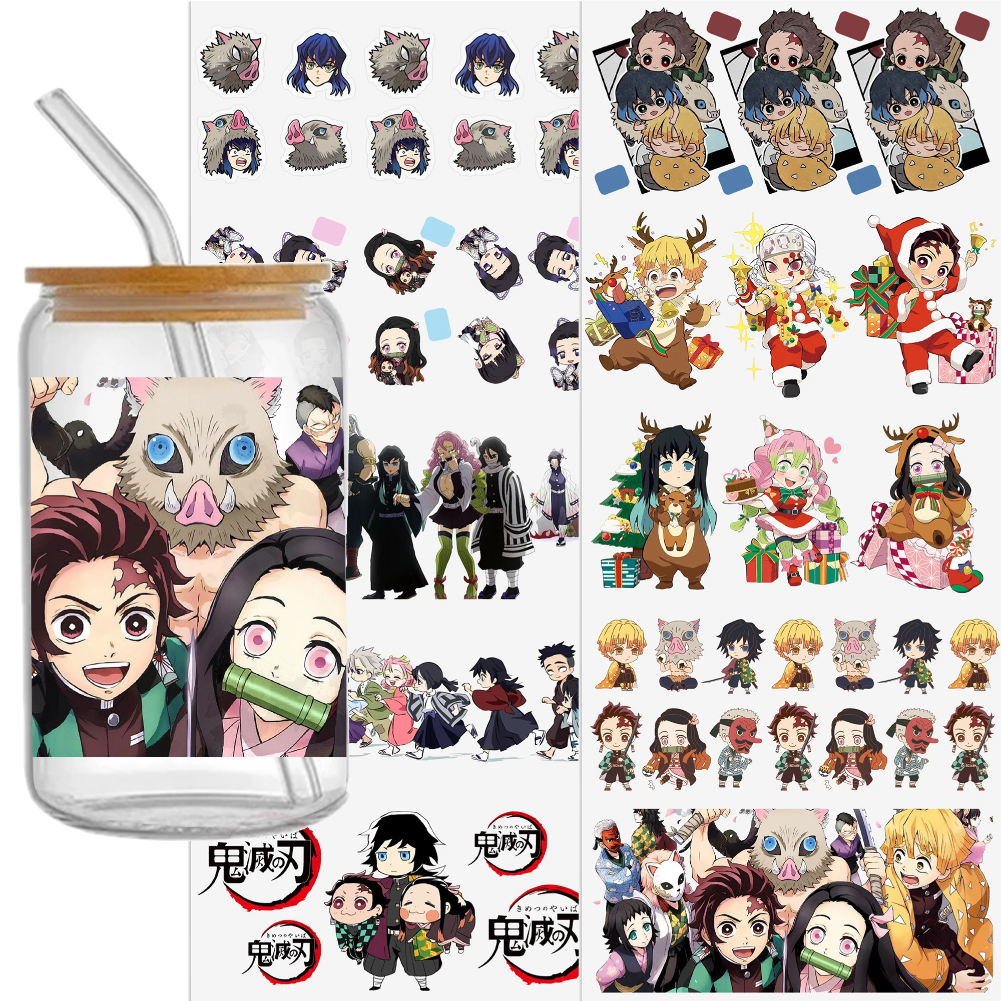 Cartoon-Japanese-Anime-Demon-UV-DTF-Sticker-For-Glass-Cup-Can-Mug-Wrap ...