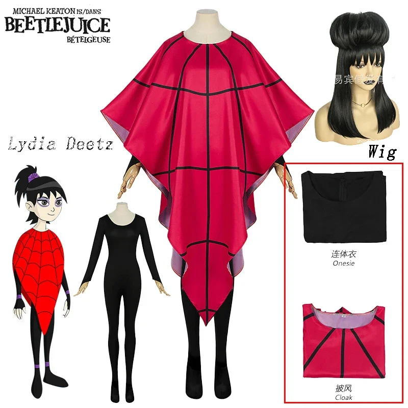 Movie Beetle2juice Lydia Deetz Cosplay Costume Clothes Wig Underworld ...